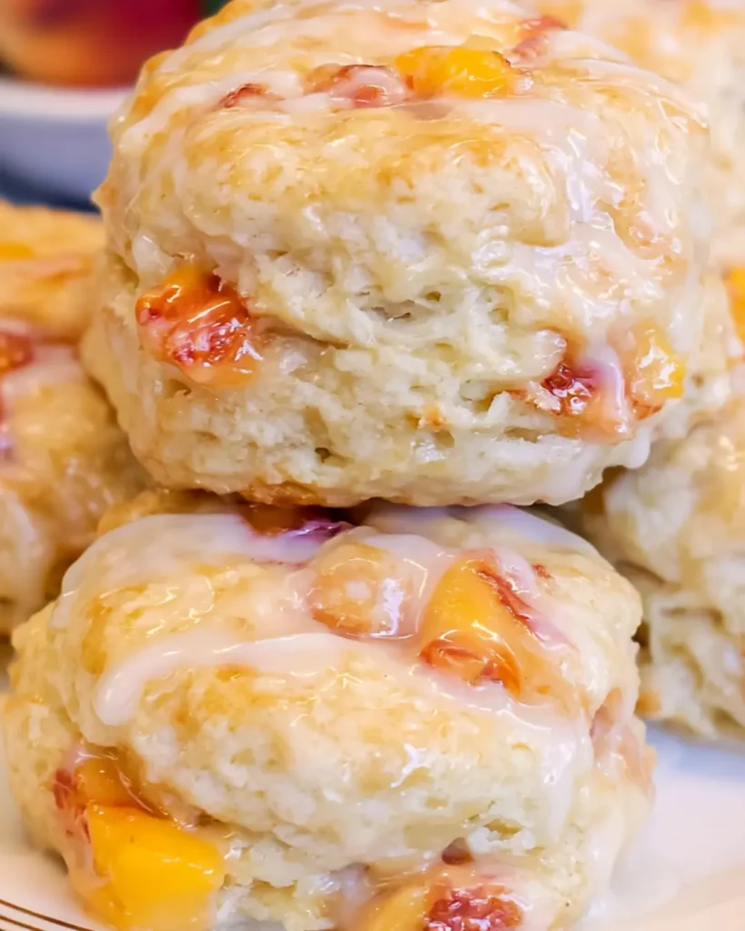 The Best Peach Buttermilk Biscuits